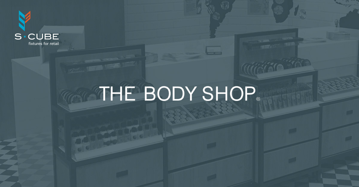 Our Work | The Body Shop | S-CUBE Fixtures